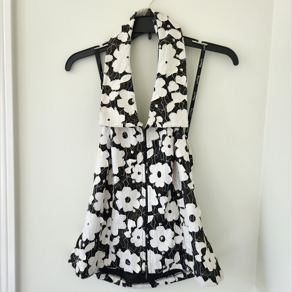 Joseph Ribkoff | Tops | Joseph Ribkoff Black And White Floral Halter ...
